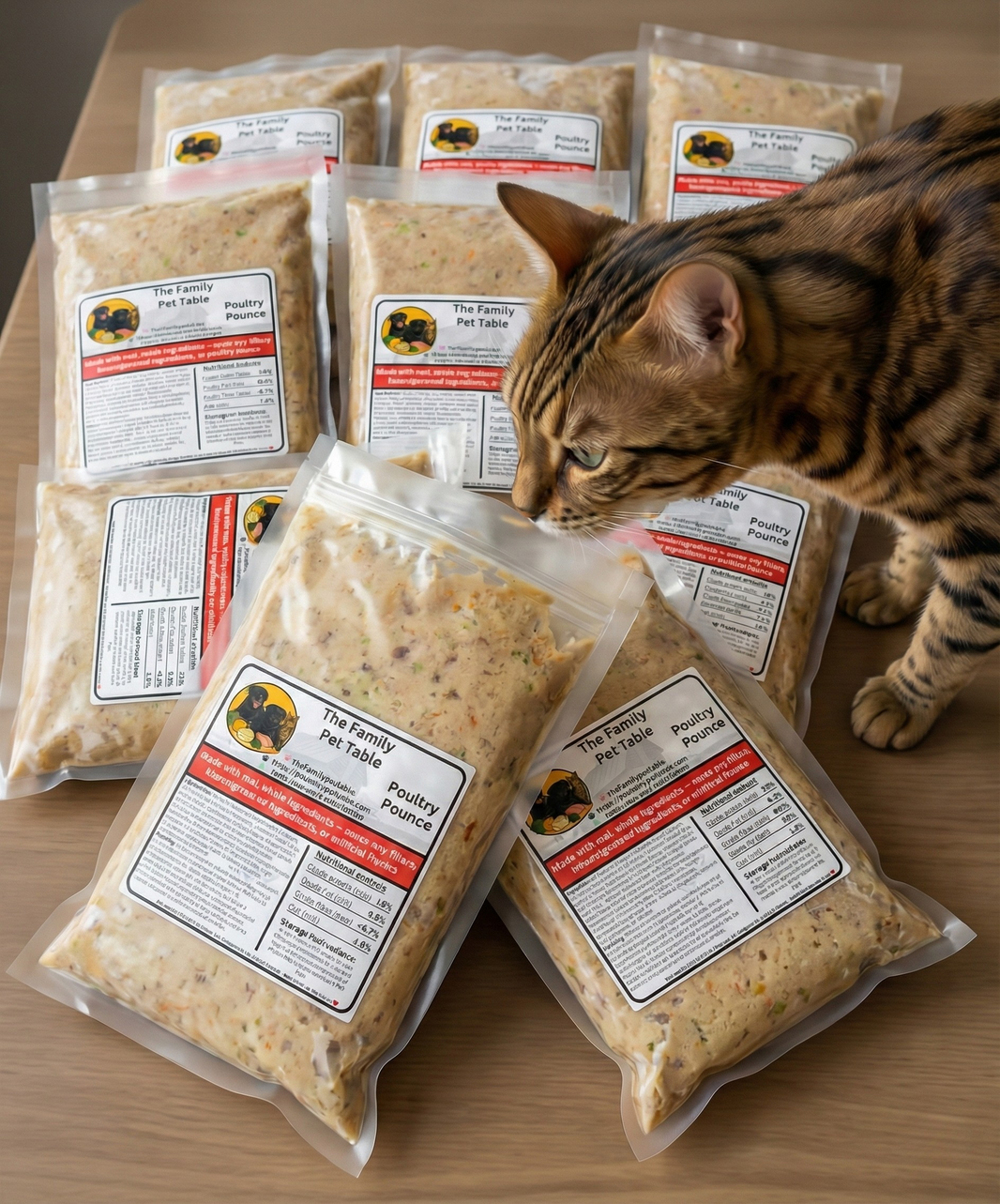 Premium Cat Food - Human-Grade Mash Recipes | The Family Pet Table