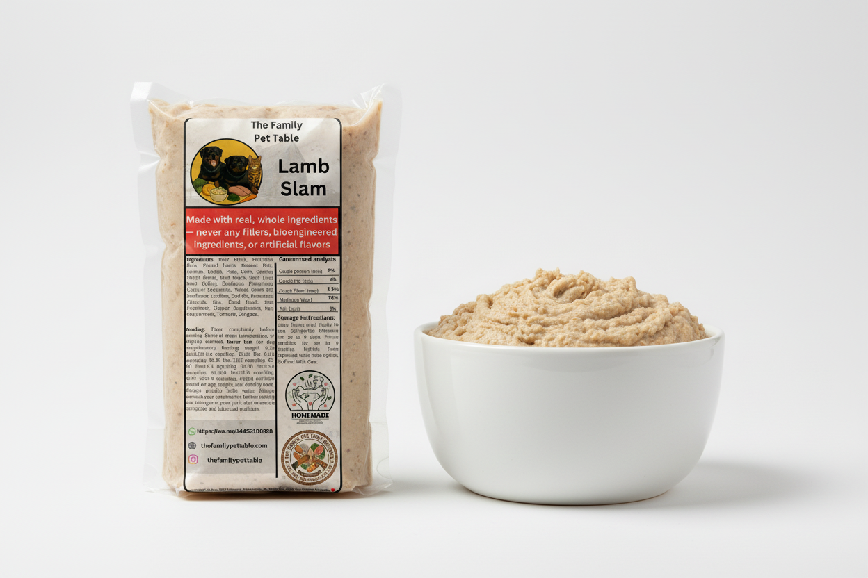 Lamb Slam: Adult Weight Gaining High Calorie Fresh Dog Food (Lamb, Pork ...